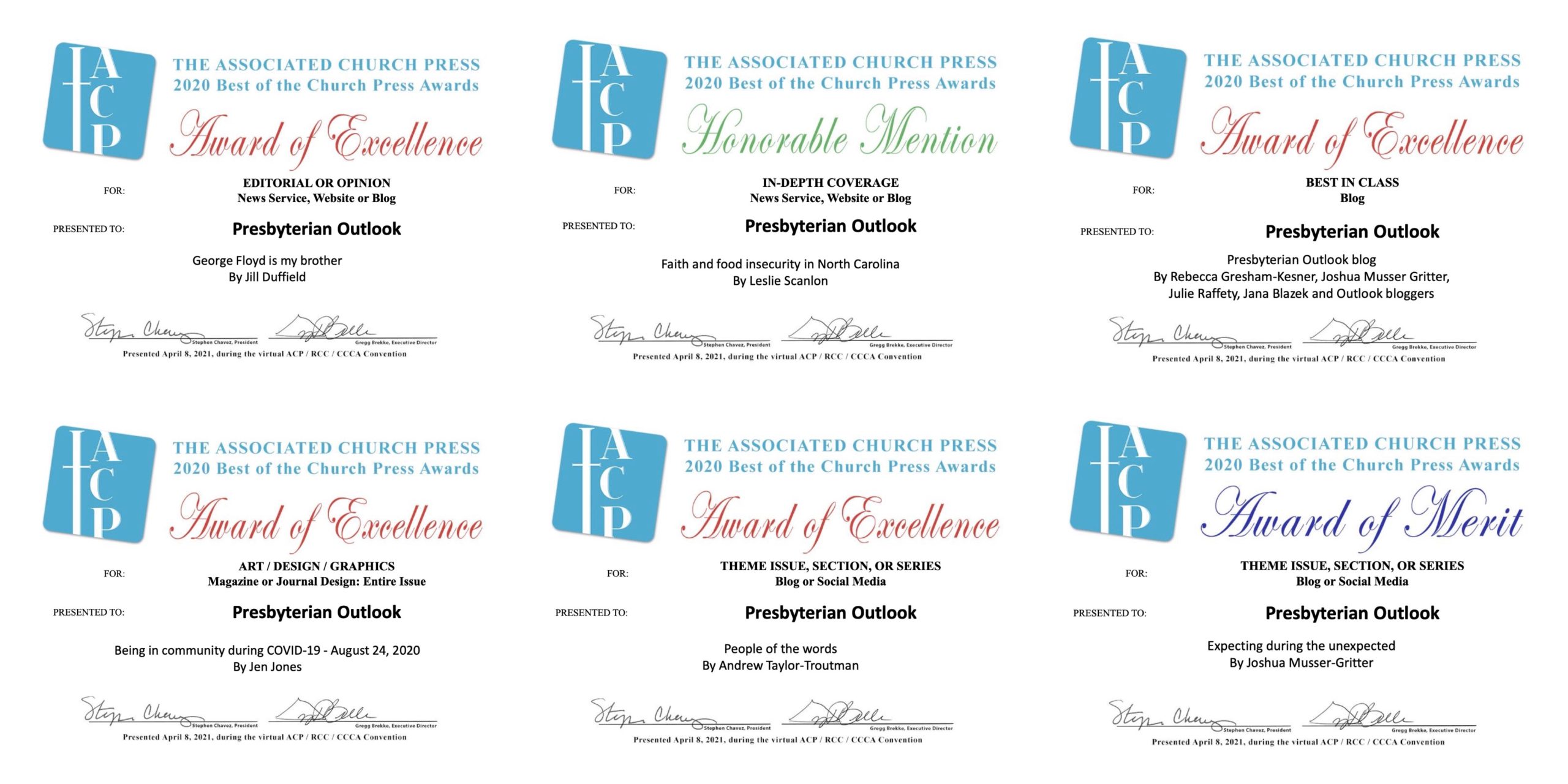 Presbyterian Outlook recognized at Best of the Christian Press Awards ...